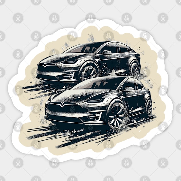 Tesla Model X - Tesla - Sticker | TeePublic