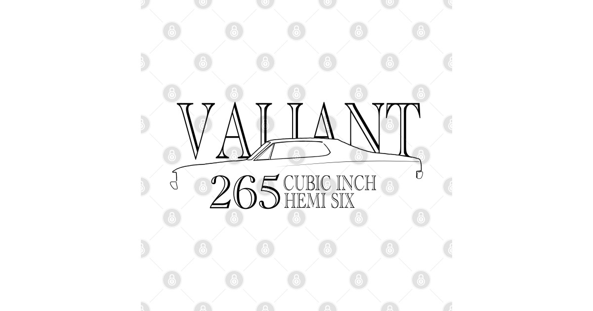 1972 Valiant Regal Hardtop Hemi 265 (black) - Valiant - T-Shirt | TeePublic