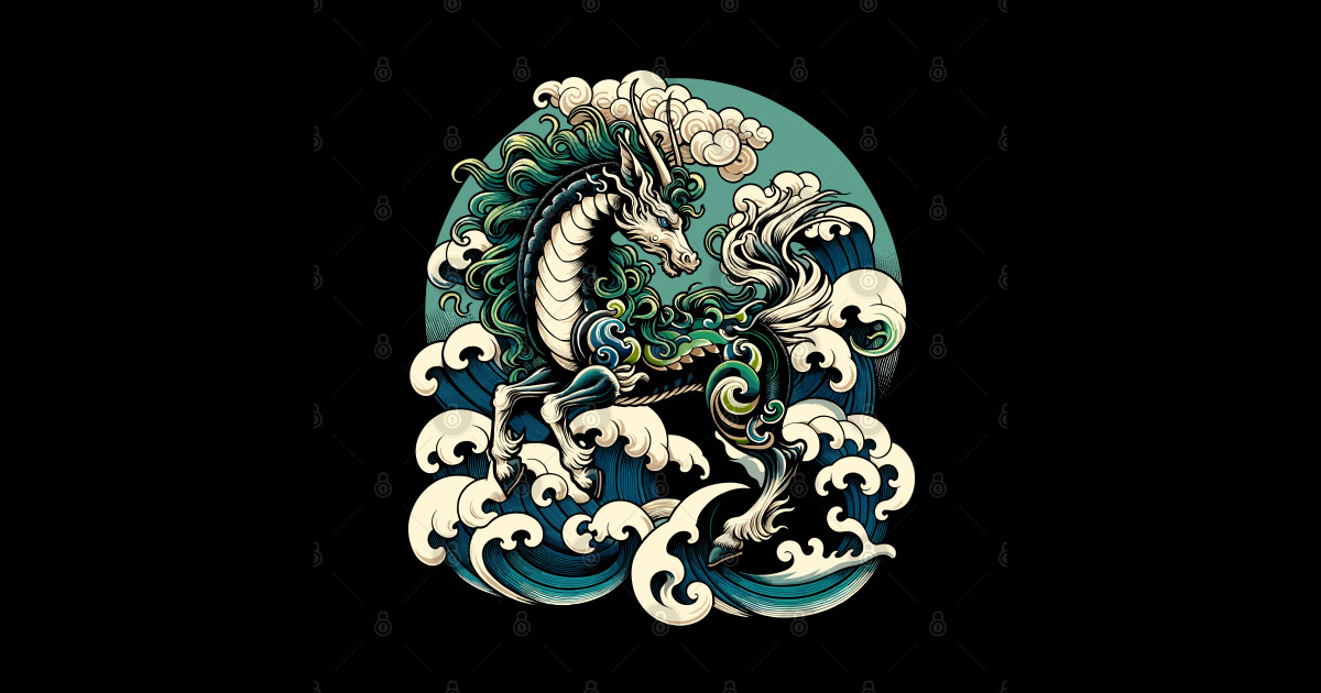 japanese kirin tattoo - Kirin Tattoo - Sticker | TeePublic