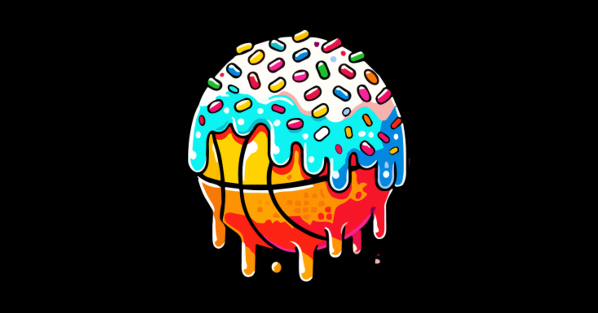 Ice Cream Basketball Drip Gift Boys Girls Kids Basketball Stuff - Ice ...