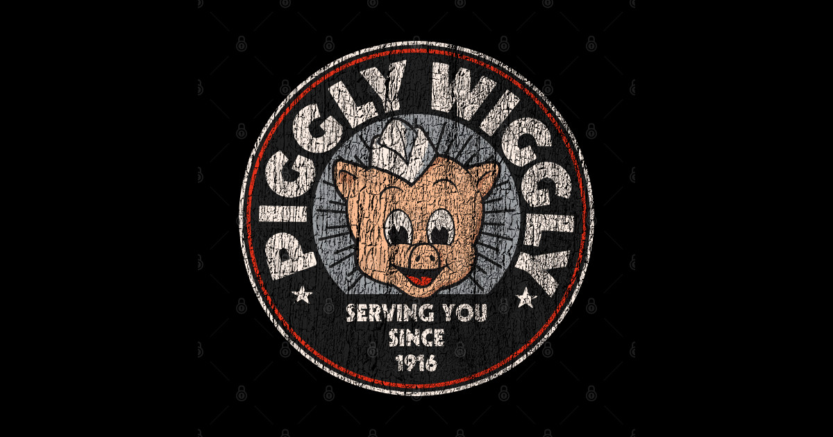 Cracked Piggly Wiggly - Piggly Wiggly - Sticker | TeePublic