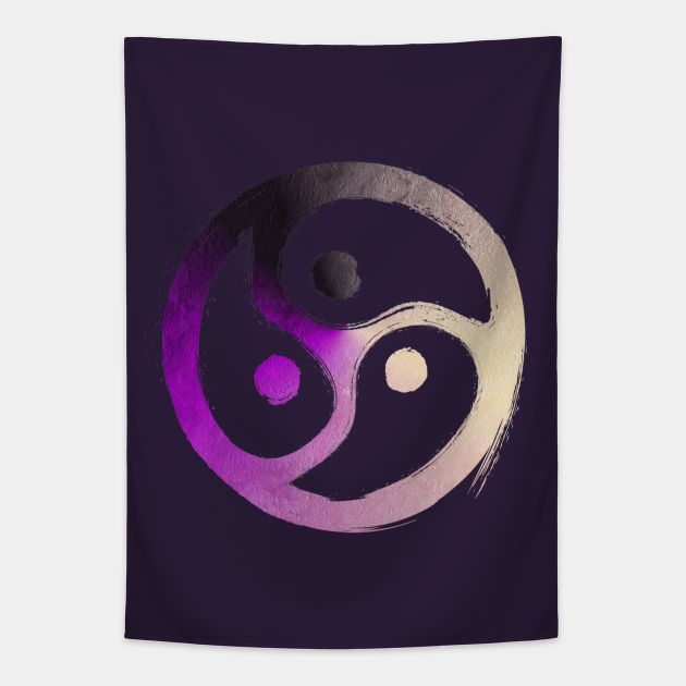 BDSM Triskelion Asexual Ace Demi Pride - Asexual Pride - Tapestry ...