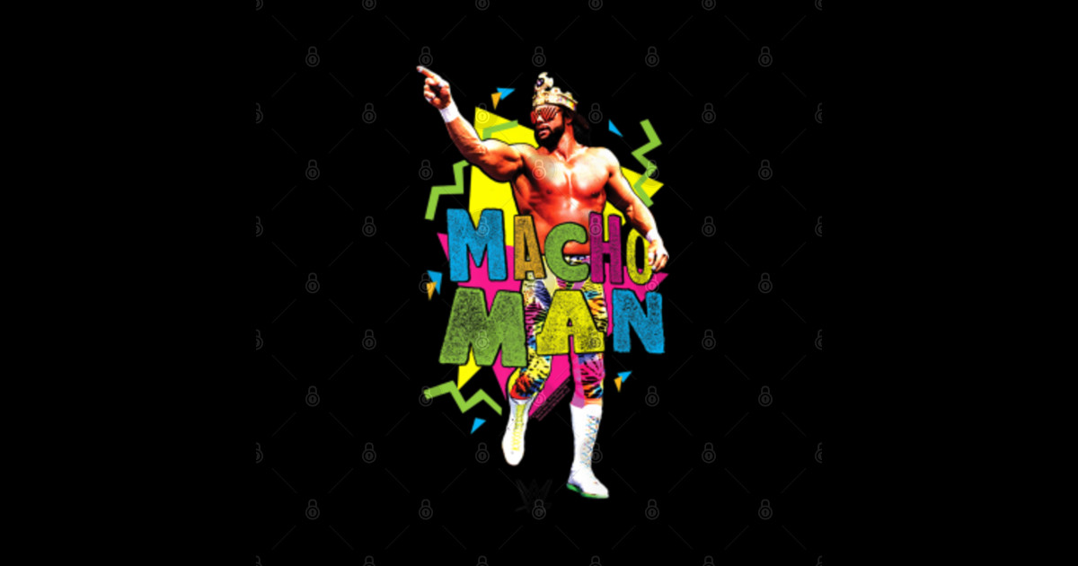 Macho Man Randy Savage Pointing - Macho Man - Sticker | TeePublic