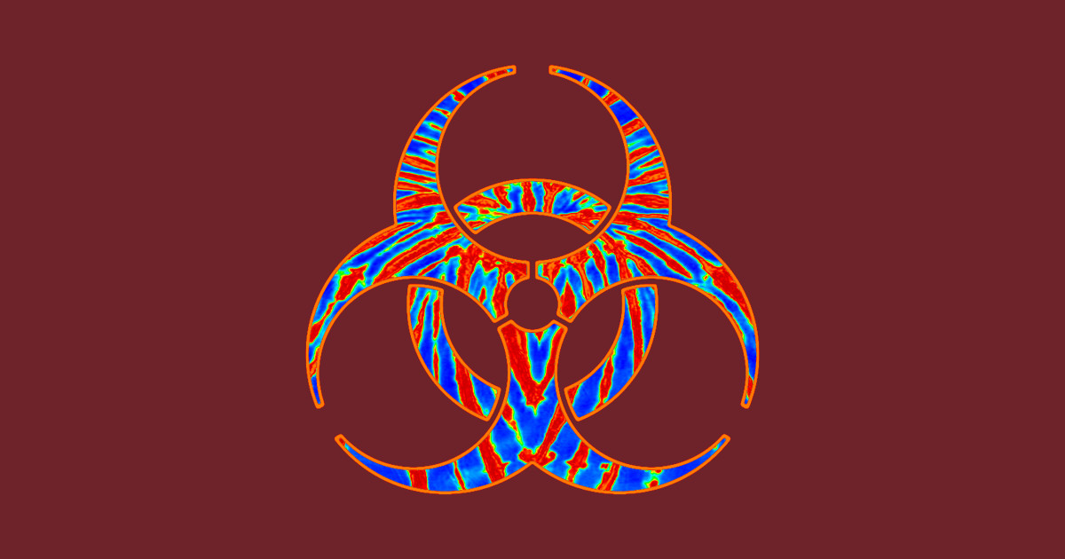 Heat Map Biohazard - Biohazard - T-Shirt | TeePublic