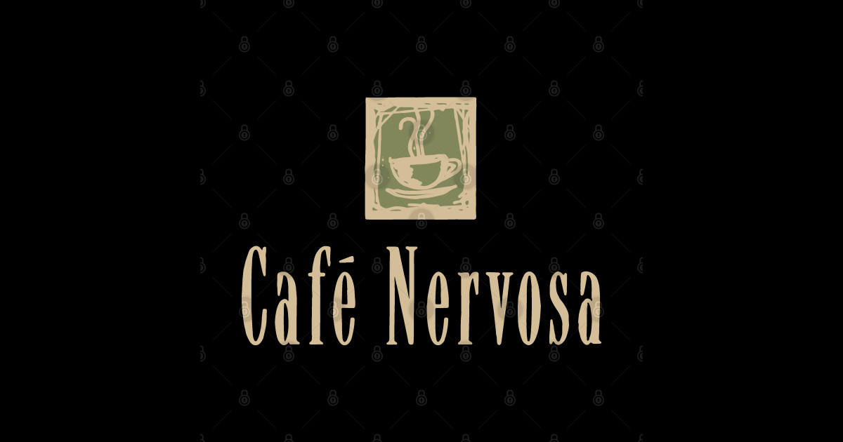 Cafe Nervosa sign – Frasier, Seattle - Cafe Nervosa - Long Sleeve T ...