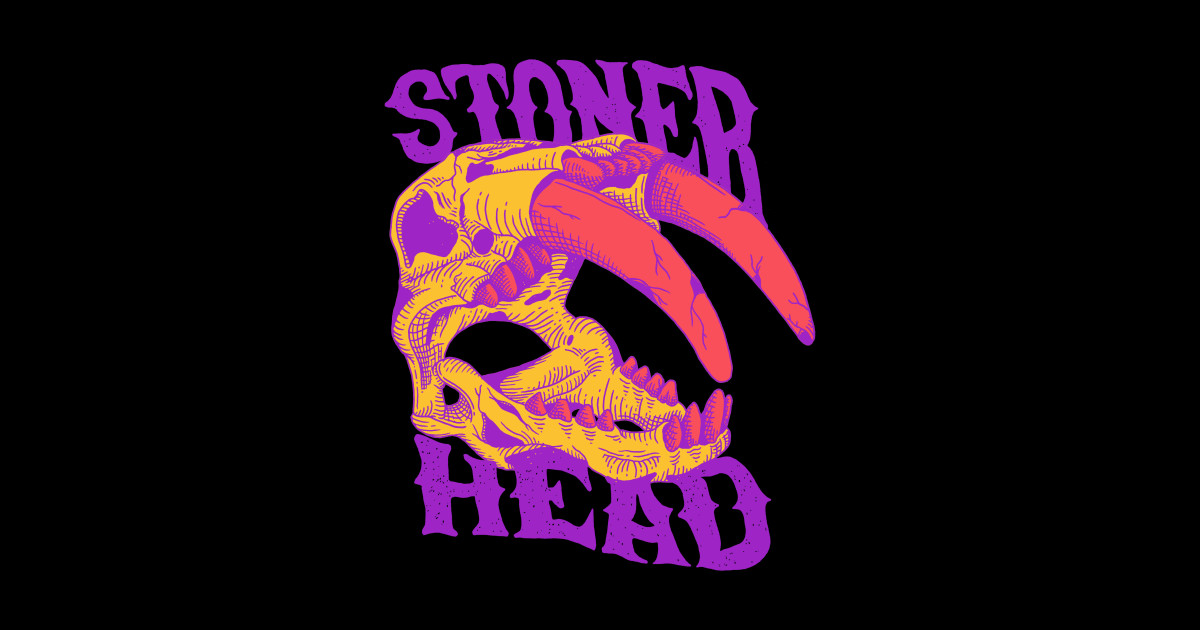 STONER HEAD - Stoner - Sticker | TeePublic
