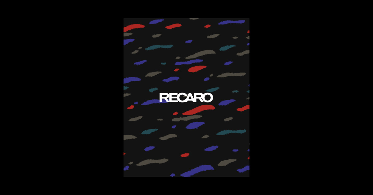 confetti 90s jdm seat pattern logo - Confetti - Sticker | TeePublic