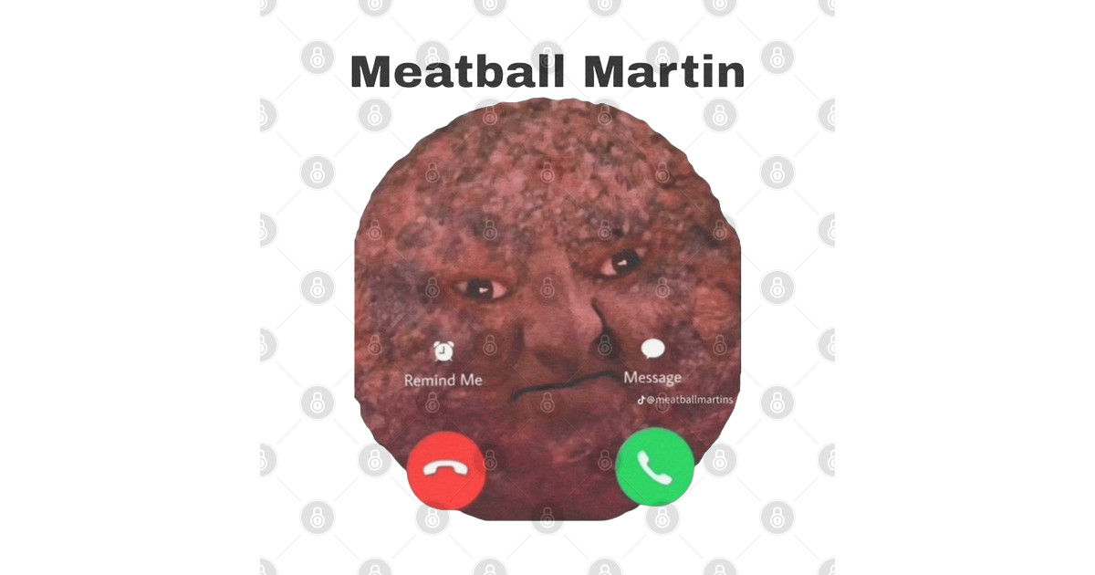 MeatBall Martin Is Calling FUNNY MEME - Meatball Martin Is Calling - T ...