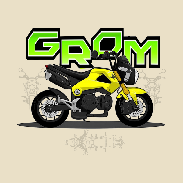 Grom - Motorcycle - T-Shirt | TeePublic