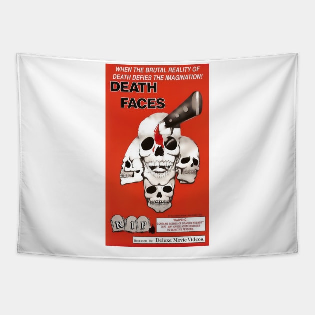 Death Faces VHS box art - Vhs Horror - Tapestry | TeePublic