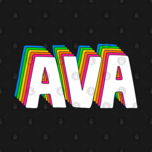 Hello My Name Is Ava Rainbow Name Tag Ava T Shirt TeePublic hello-my-name-is-ava-rainbow-name-tag-ava-t-shirt-teepublic