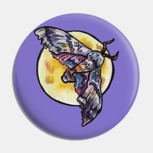 Moon Moth - Moon Moth - Pin | TeePublic