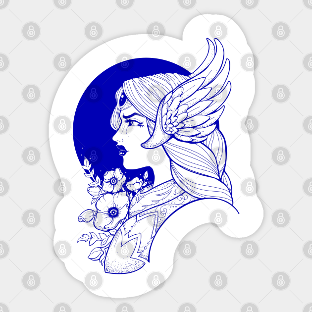 Valkyrie - Blue - Valkyrie - Sticker | TeePublic