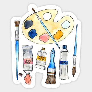 Artist Paint Palette Stickers for Sale | TeePublic