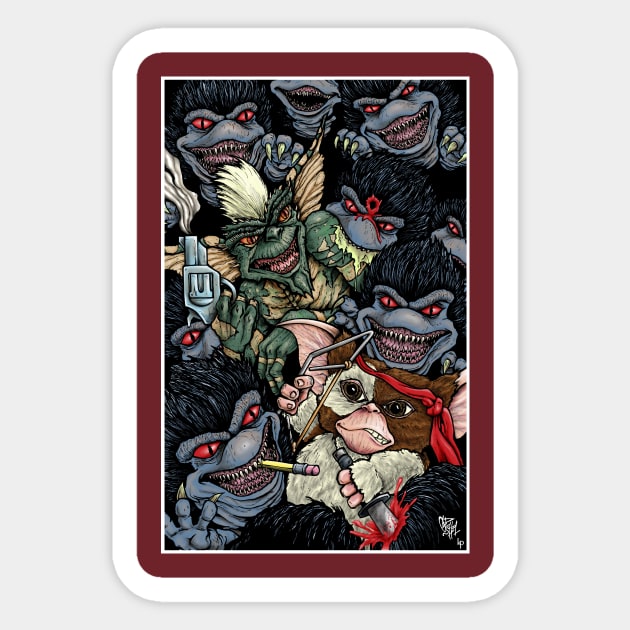 Gremlins Vs. Critters - Gremlins - Sticker | TeePublic