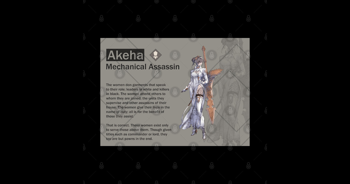 Akeha - Mechanical Assassin (Nier Reincarnation) - Levania - Sticker ...