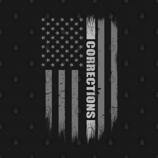Thin Silver Line Flag Correctional Officer Corrections Officer Long