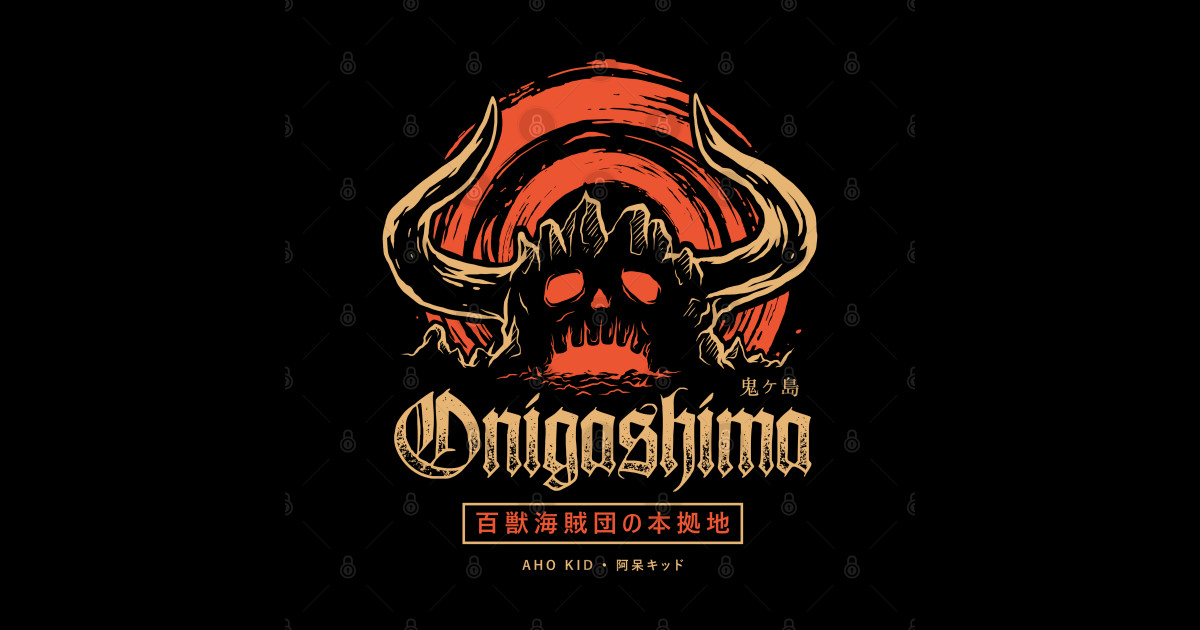 Beast Skull Wano - Front & Back - Wano - Sticker | TeePublic