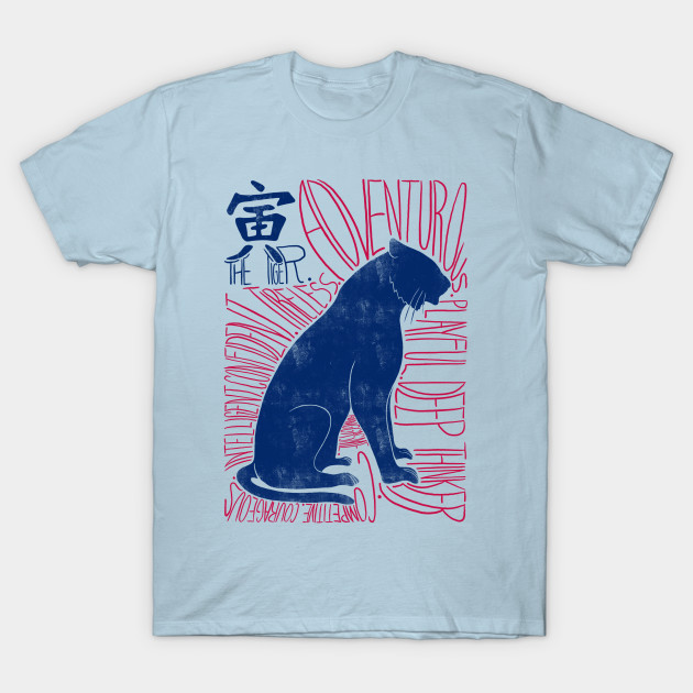 The Tiger Shio Chinese Zodiac Sign - Chinese Zodiac Tiger - T-Shirt ...