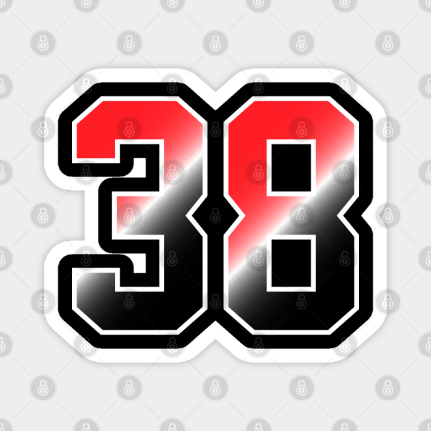 number 38 - Number 38 - Magnet | TeePublic