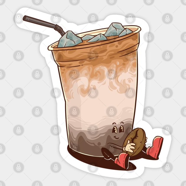Iced Coffee Milk - Iced Coffee - Sticker | TeePublic