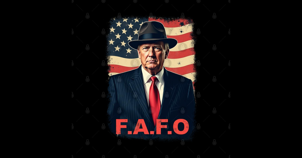 Trump Fafo Funny Retro Vintage Fafo Trump US American Flag - Trump Fafo ...