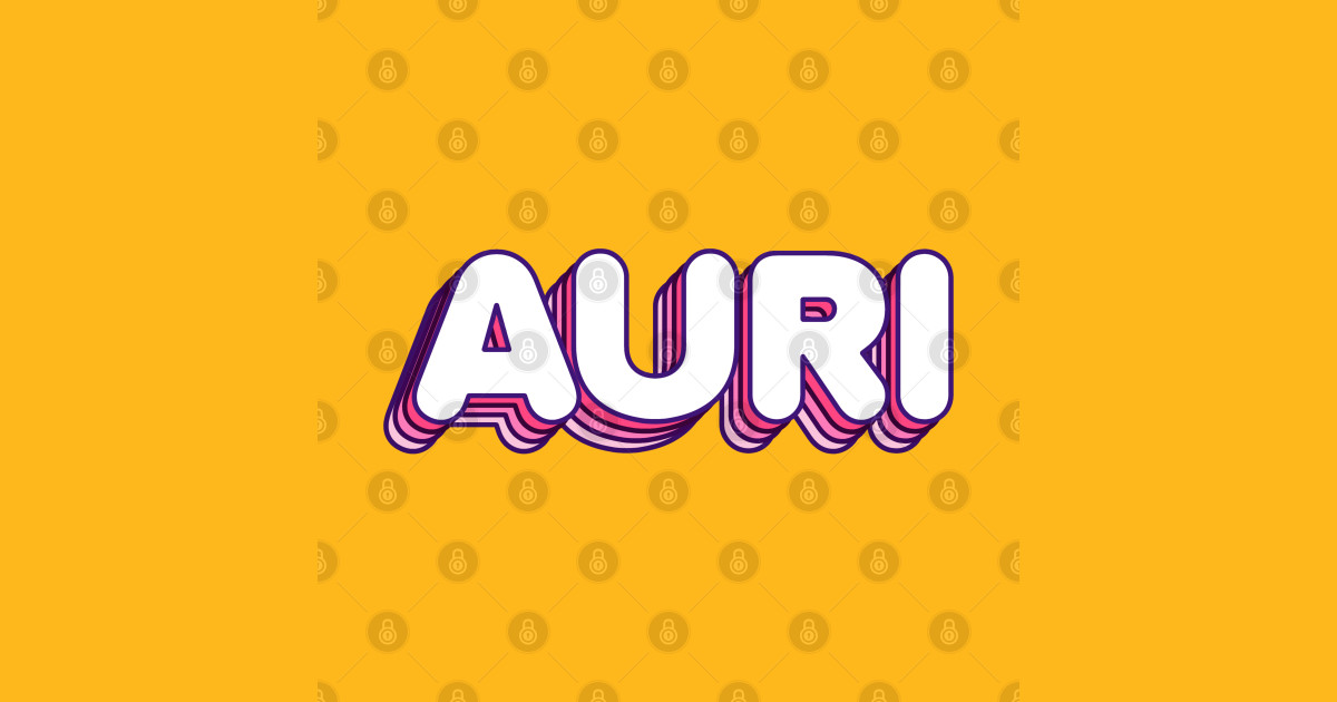 Pink Layers Auri Name Label - Pink Layers Auri Name Label - T-Shirt ...