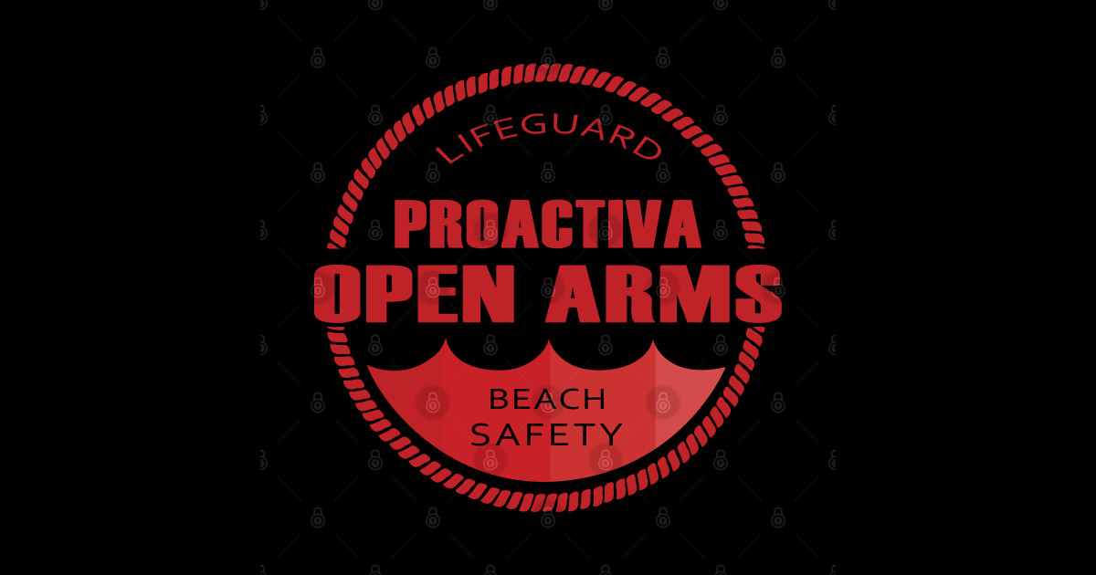 Lifeguard Proactiva Open Arms - Open Arms - Sticker | TeePublic