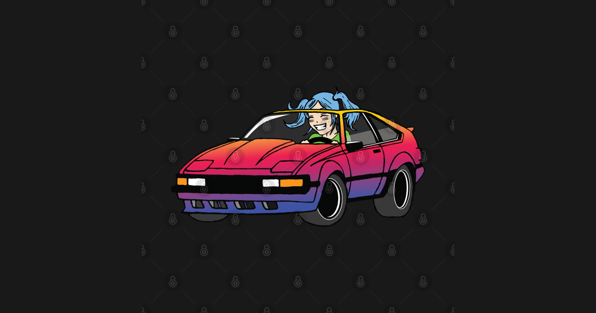 Toyota Supra Manga Girl - Supra - T-Shirt | TeePublic