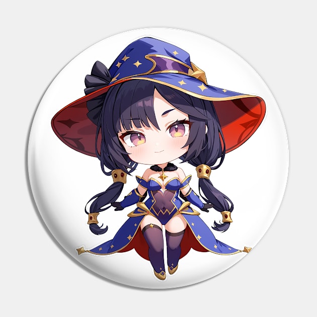 Cute Mona Chibi Sticker for Genshin Impact Fans - Mona Genshin Impact ...