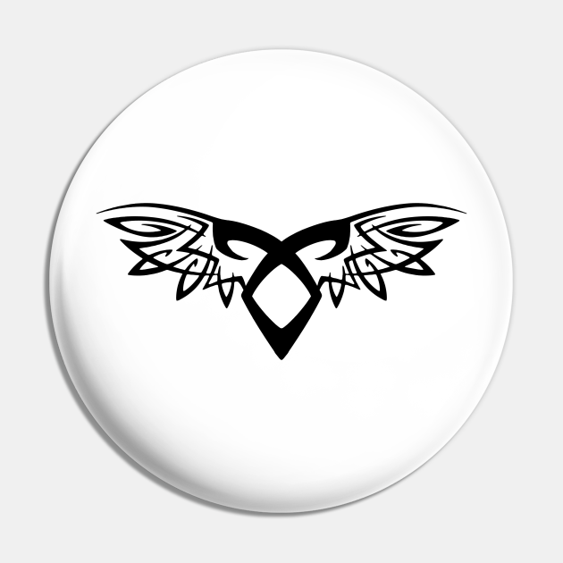 Shadowhunters rune - angelic power rune with tribal wings (black ...