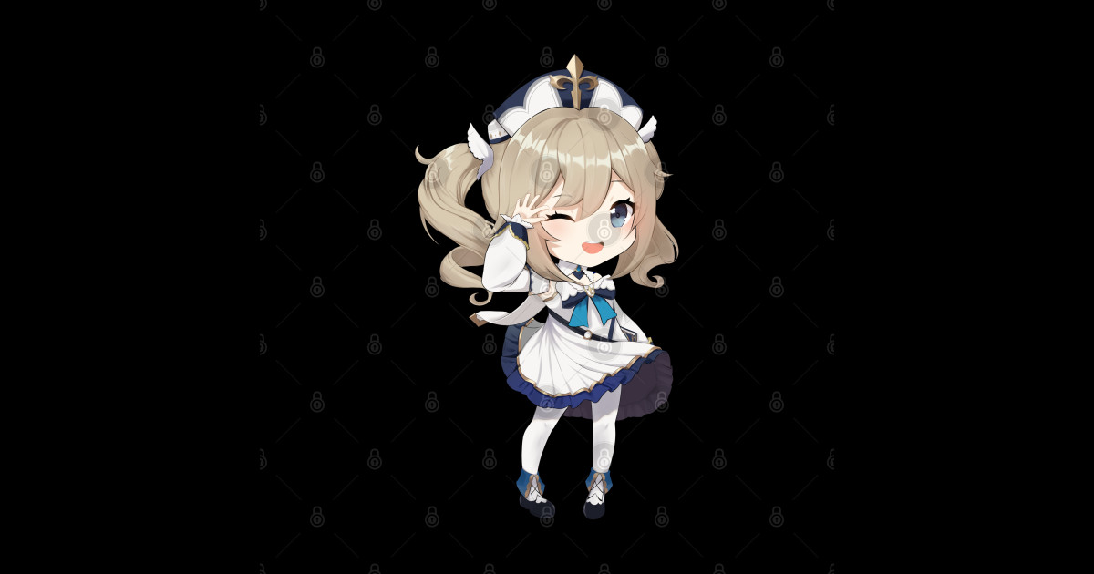 Barbara chibi Genshin Impact - Barbara - Posters and Art Prints | TeePublic