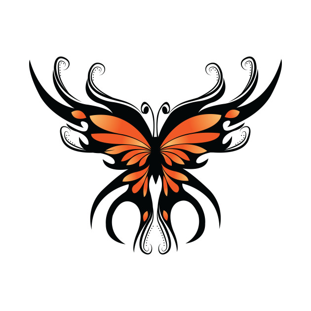 Tribal Butterfly - Butterfly - T-Shirt | TeePublic