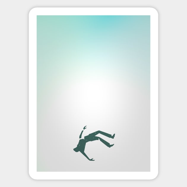 Man Falling - Accident - Sticker | TeePublic