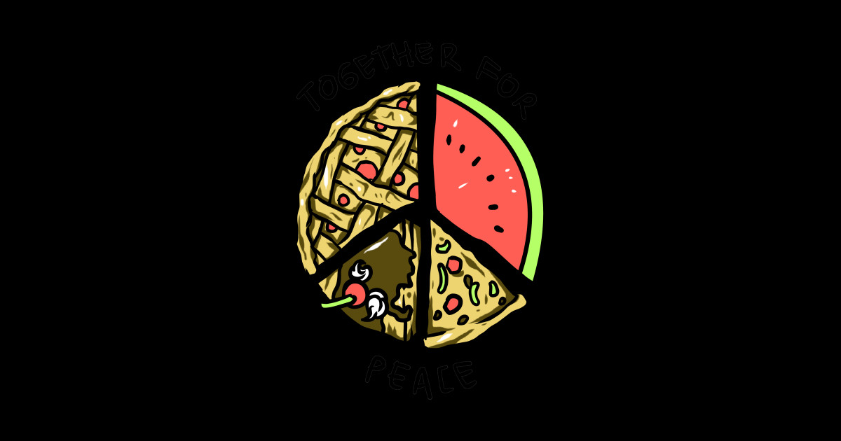 Food of peace - Peace Symbol - Sticker | TeePublic