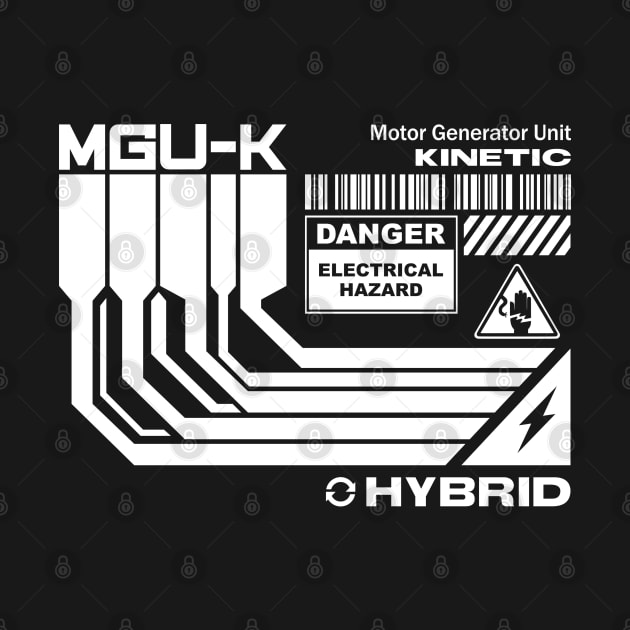 MGU-K F1 Power Unit (White) Design - Formula 1 - Hat | TeePublic