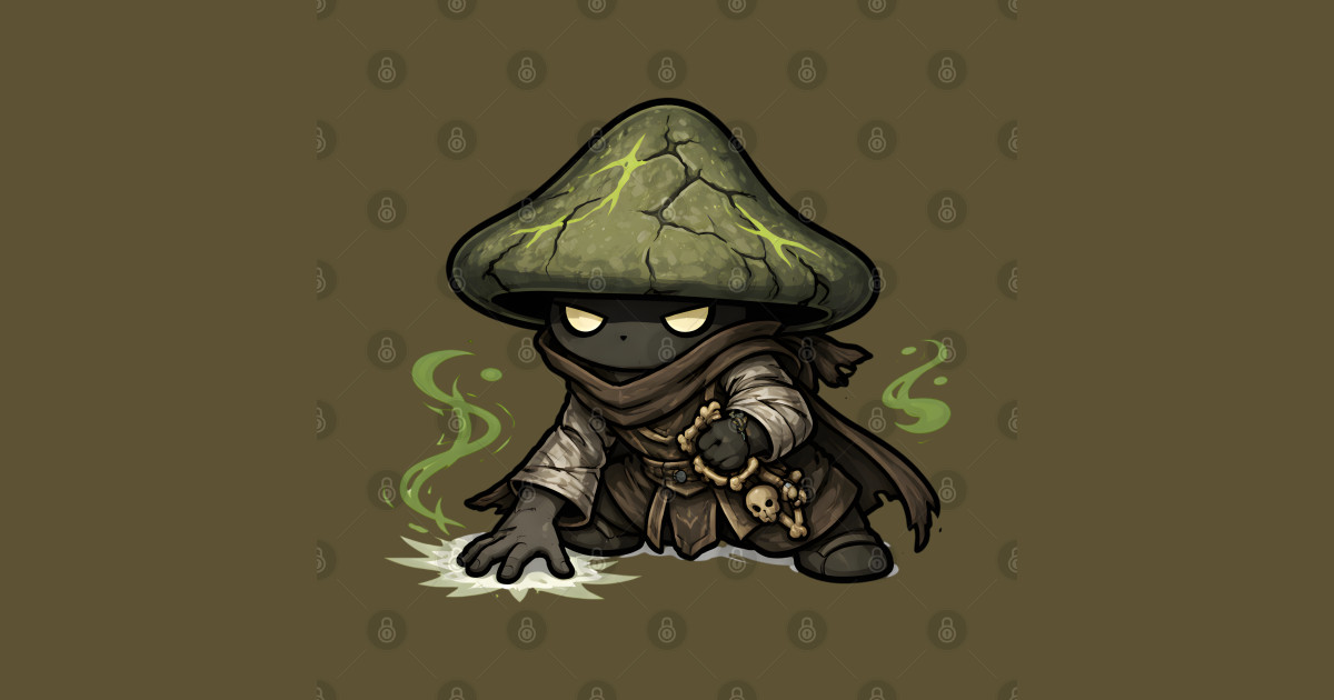 Morbryn Sporeward – Cursed Earth Shaman - Shaman Mushroom - T-Shirt ...