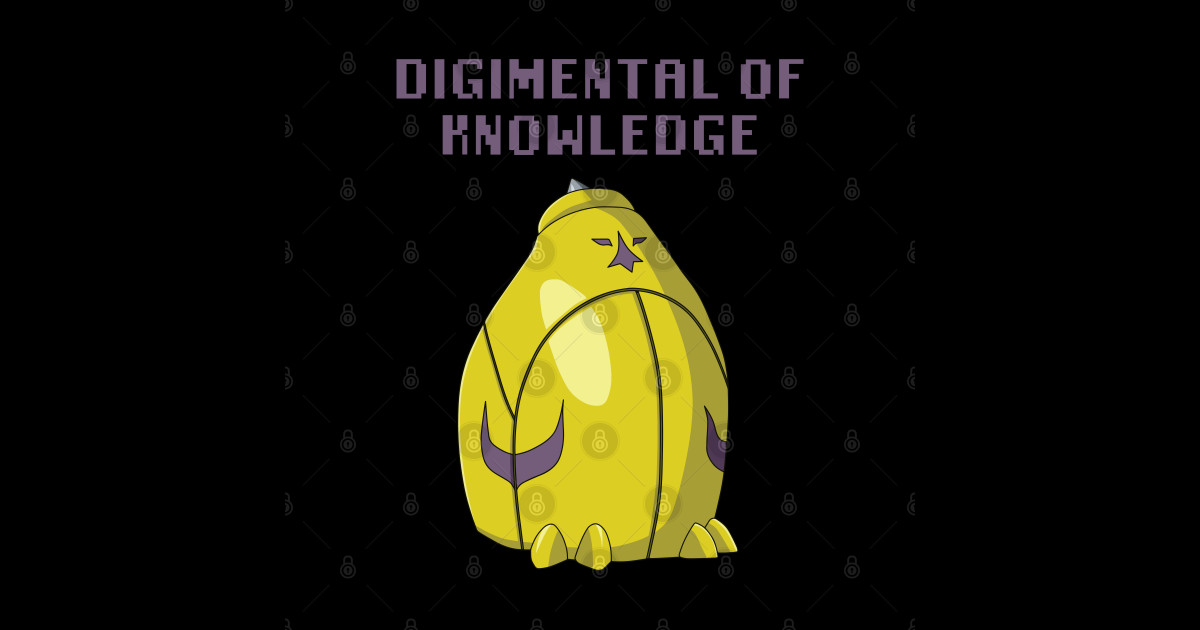 Digimental of Knowledge - Digimon - Sticker | TeePublic