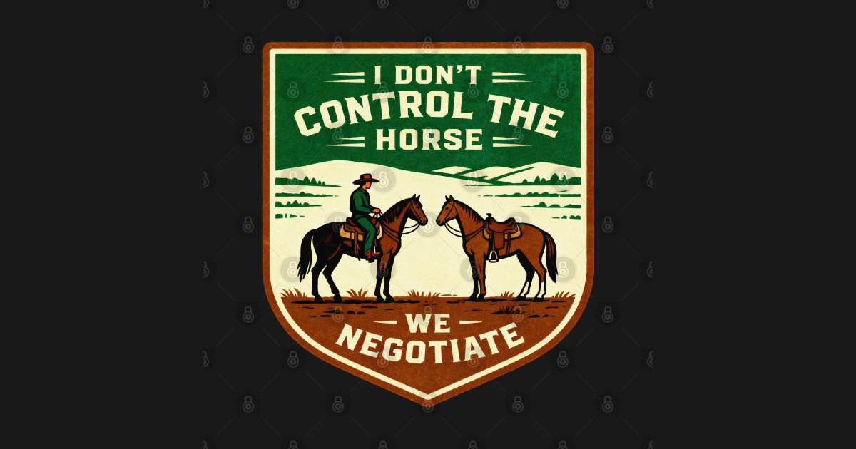 I Don’t Control the Horse We Negotiate | Funny Vintage Equestrian ...