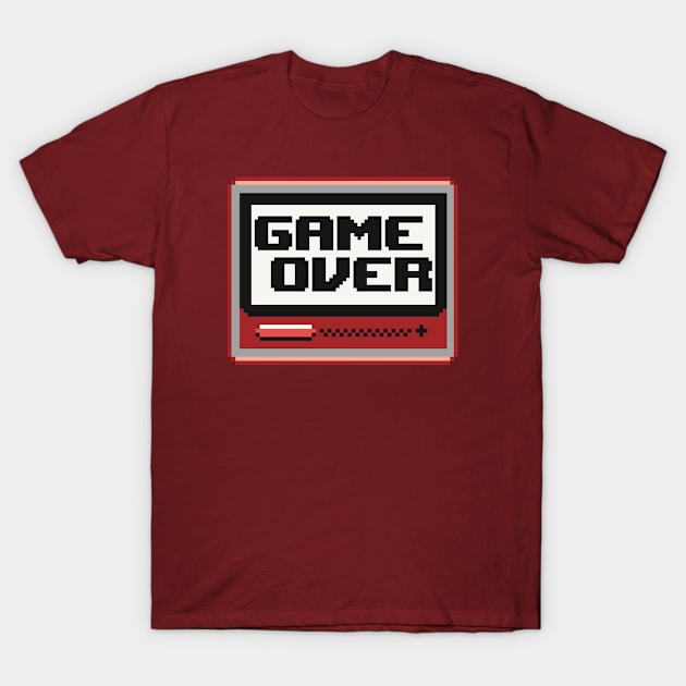 Game Over, Classic Pixel Art - Game Over - T-Shirt | TeePublic