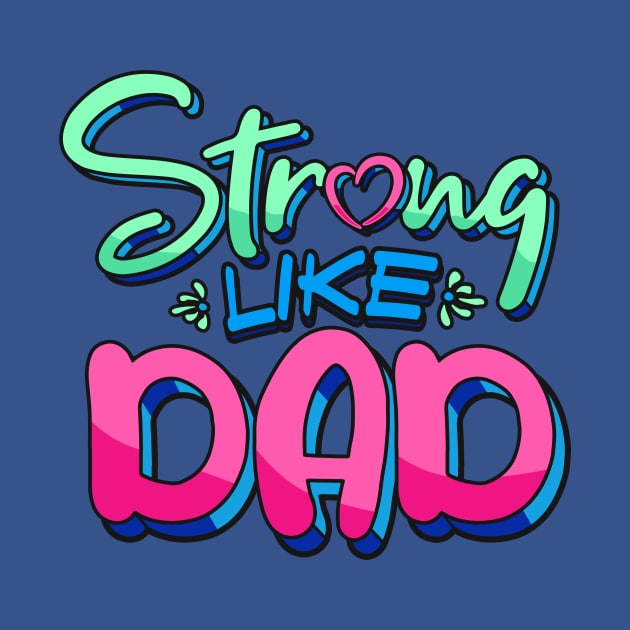 Strong Like Dad - Father Appreciation - Strong Like Dad - Mug | TeePublic