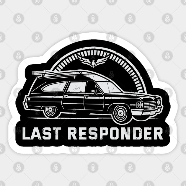 Last Responder /\/\/ Retro Fan Art - Last Responder - Sticker | TeePublic
