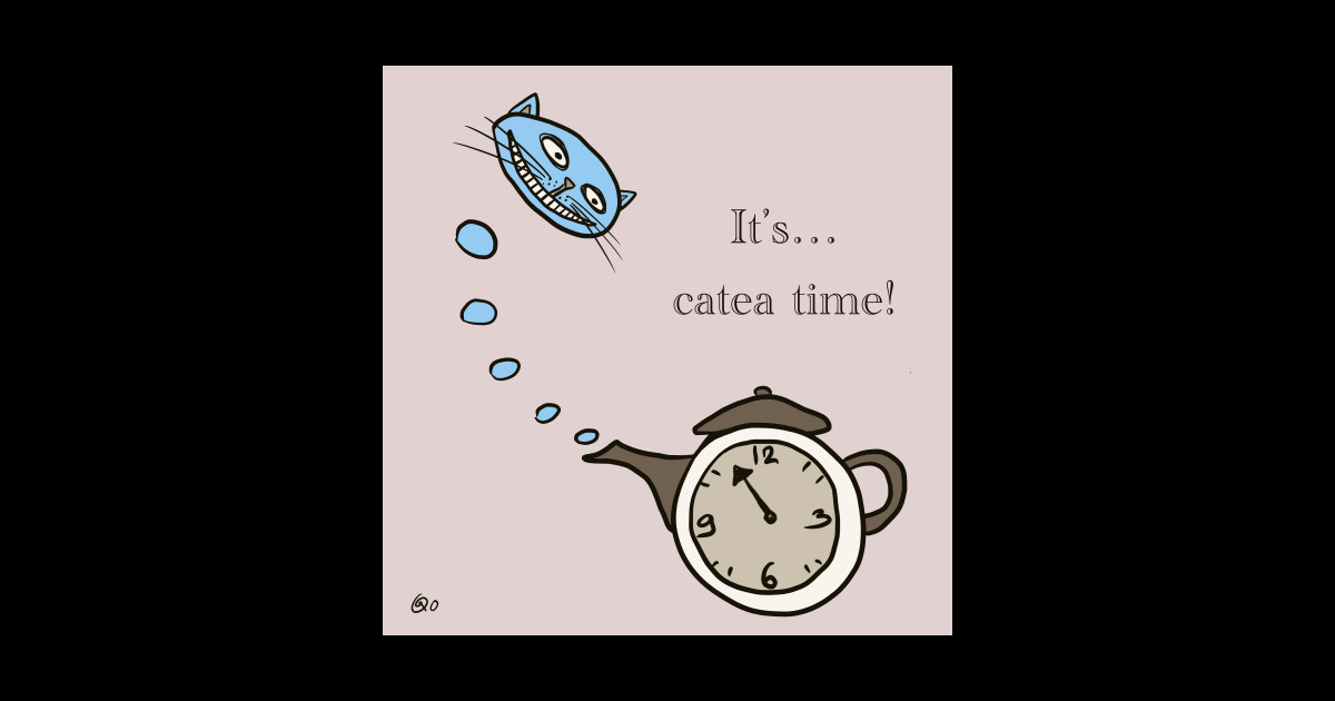 It's' catea time! - Tea Time - Sticker | TeePublic