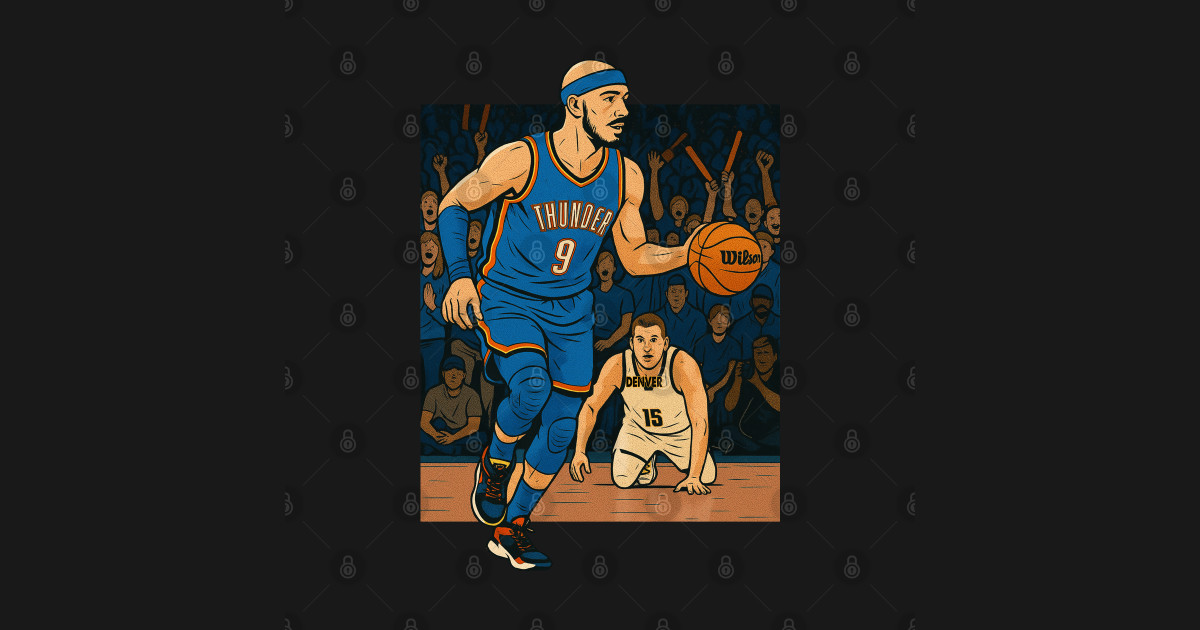 Alex Caruso Funny Meme With Nikola Jokic - Alex Caruso - T-Shirt ...