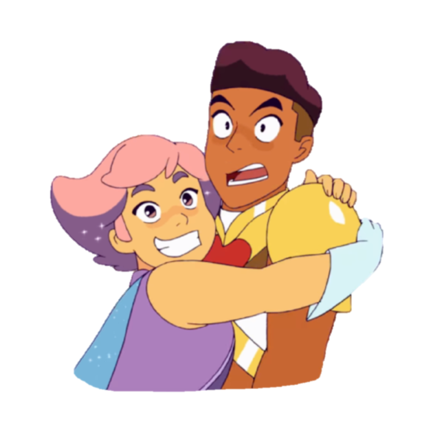 Glimmer & Bow Hug | She-Ra and the Princesses of Power - Catradora - T ...