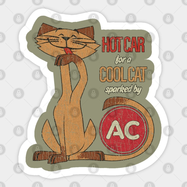 Cool Cat Spark Plugs 1962 - Hot Rod - Sticker | TeePublic