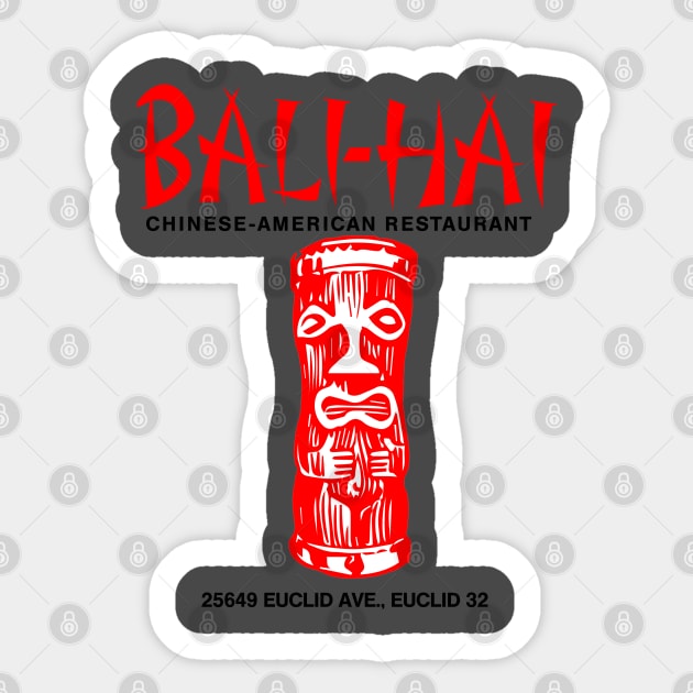 Bali Hai Chinese Restaurant - Bali Hai - Sticker | TeePublic