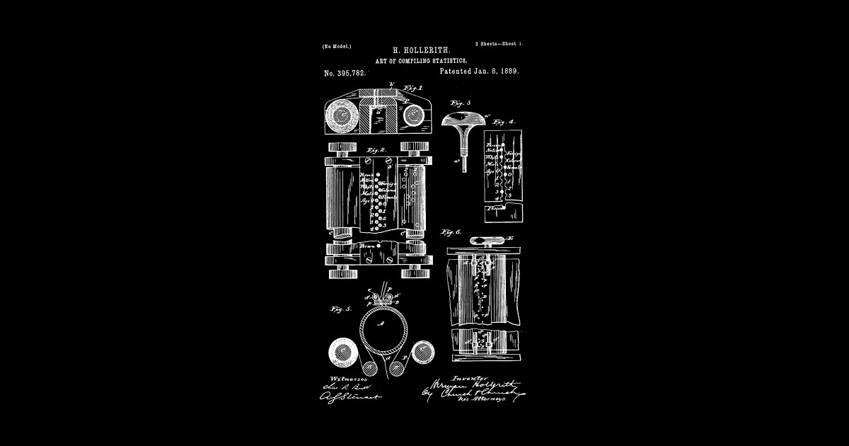 First Computer Patent in 1889 - Computer Art - Computer Gift - First ...