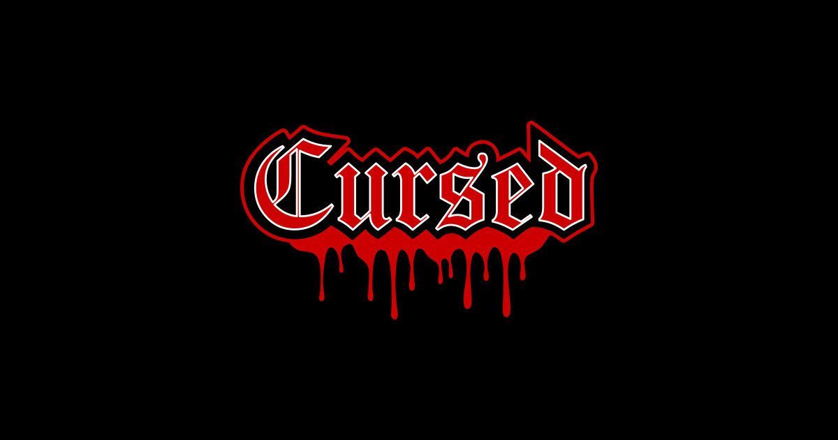 Cursed Gothic Horror Dripping Blood Witchcraft Hex T-Shirt - Horror ...