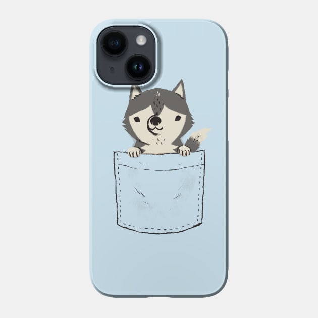 pocket husky - Siberian Husky - Phone Case | TeePublic